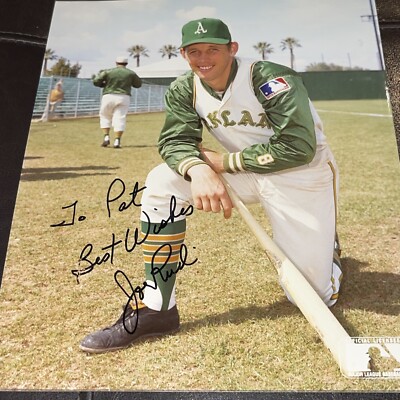 Joe Rudi Autographed Signed 8x10 Oakland Athletics Personalized To Pat ...