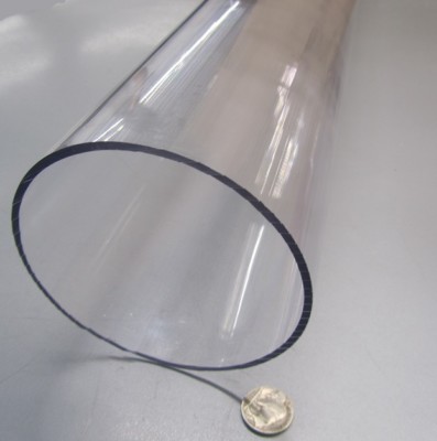 Polycarbonate Lexan Clear Tube / Tubing 4.50" x 4.25" (4 1/2" x 4 1/4 ...