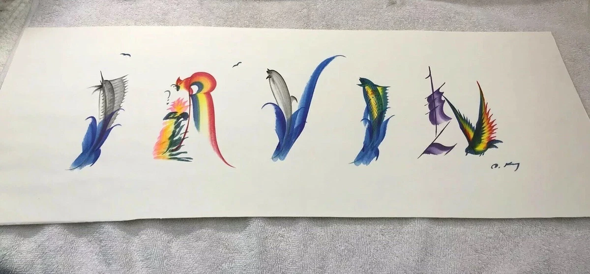 Hand Painted Name Art