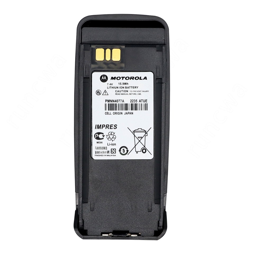 OEM PMNN4077A PMNN4077C IMPRES Battery For Motorola XPR6500 XPR6550 ...