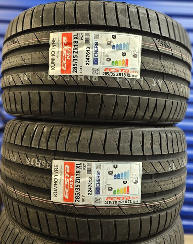 2X NEW KUMHO PS71 SPORT 285/35 ZR18 XL 101Y CAR UHP TYRES 285 35 18 ...