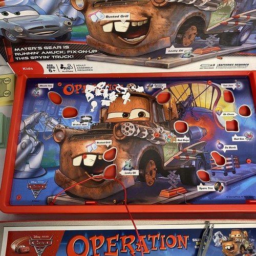 Disney Pixar Cars 2 Operation Game by Hasbro - 2011 Edition -works! | eBay