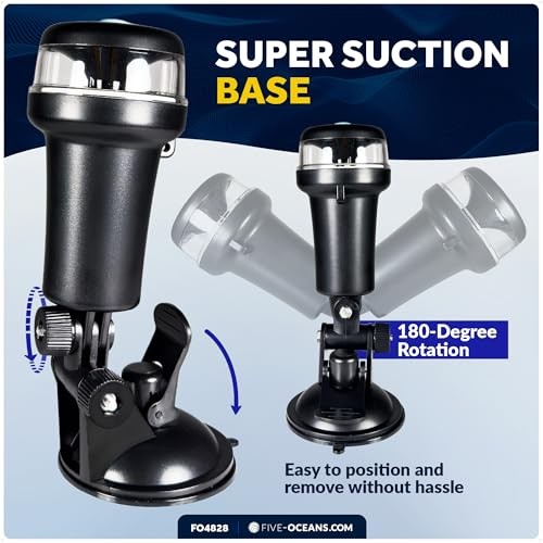 LED Portable All-Round Boat Navigation Anchor Light - Suction Cup Base ...