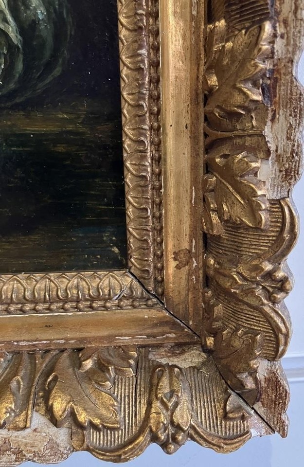 Antique Oil Painting ROCOCO Garden Scene LA FINETTE Fete Champetre ...