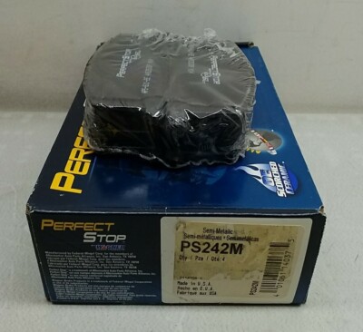 PS242M Perfect Stop By Wagner Semi Metallic Disc Brake Pads Made In USA ...