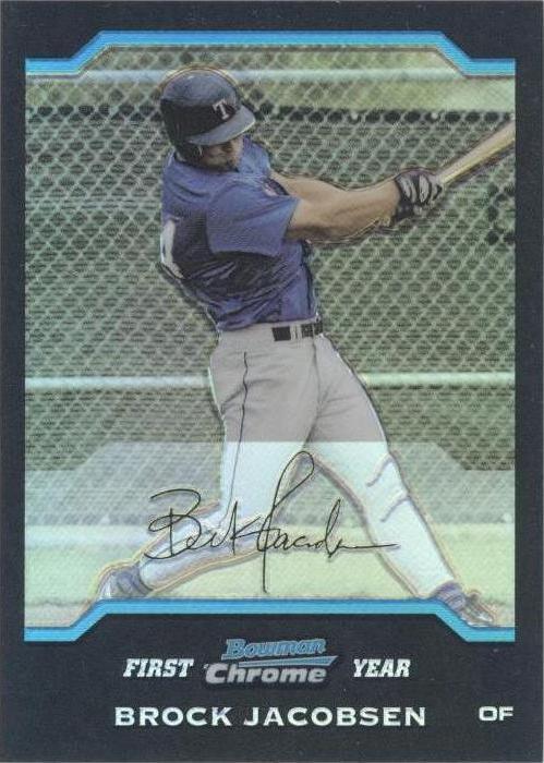2004 Bowman Chrome - First Year Brock Jacobsen #329 Refractor (RC) for ...