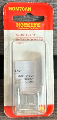 Homeline HOM70AN Neutral Lug Kit 70 Amp #14 - #4 AWG Copper Wire Finger ...