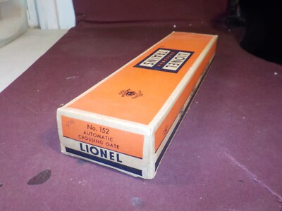 VINTAGE EMPTY BOX -LIONEL ELECTRIC TRAINS NO. 152 AUTOMATIC CROSSING ...