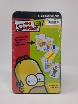 The Simpsons 3 Card Games In One Bad Memory, Cheat, Crazy Eats 2005 ...
