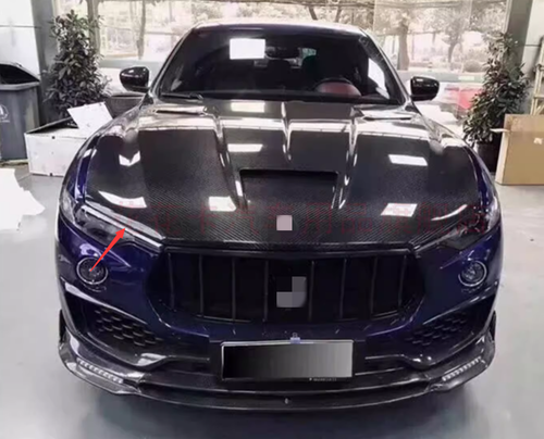 Real Carbon Fiber Front Hood Vented Bonnet For Maserati Levante 2016 ...
