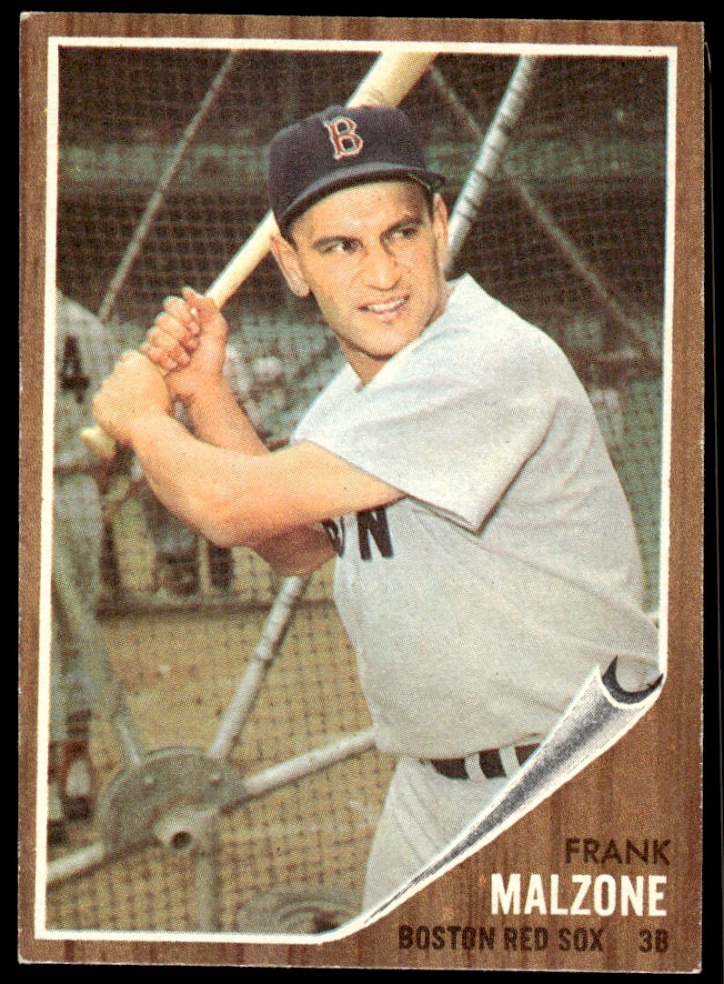 1962 Topps Baseball Frank Malzone Boston Red Sox #225 EX-MT+ | eBay