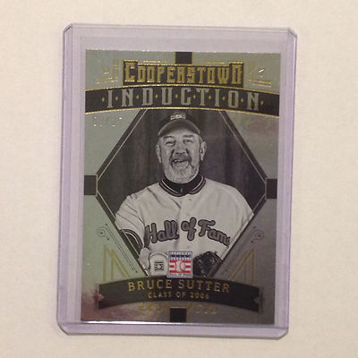 BRUCE SUTTER #23 BRAVES 09/25 made 2015 Panini HOF Cooperstown ...