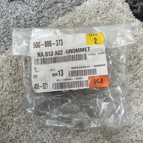 Genuine Volkswagen Seat Frame Grommet 5G0-886-373 SET OF 2 | eBay