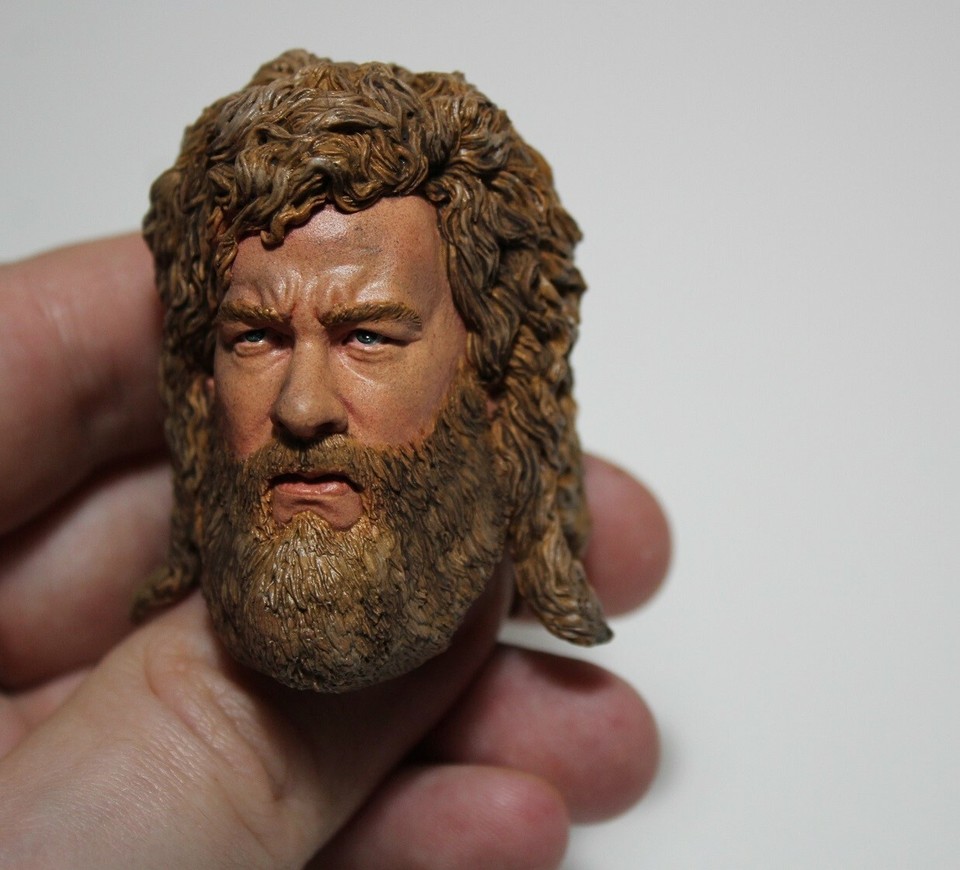 CAST AWAY 1/6 HEAD SCULPT,TOM HANKS,CHUCK NOLAND,TOYS,BODY,HOT,12 ...