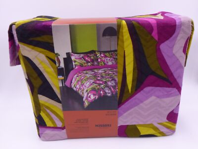 Missoni Target Limited Edition Duvet shams set purple green Full/Queen ...