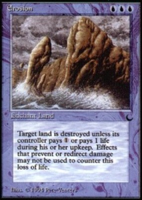 Erosion ~ Near Mint The Dark MTG Magic UltimateMTG Blue Card | eBay