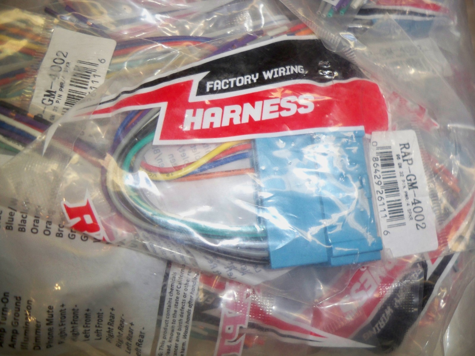 10X Radio Wire Harness Aftermarket Radio Stereo Installation RAPTOR RAP ...