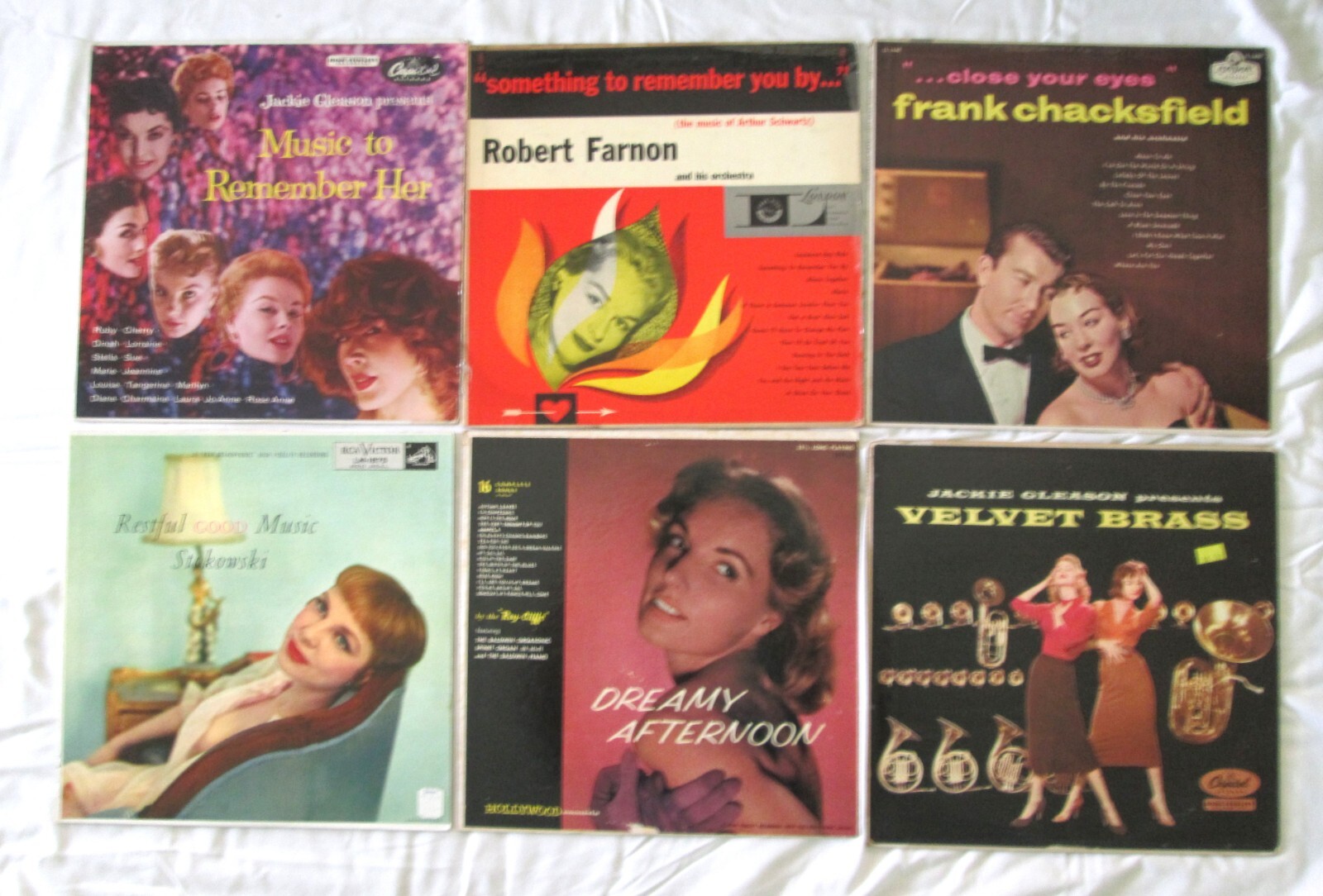 Vintage 1950s 6 LP Lot Pretty Sexy Women Cheesecake Covers Easy ...