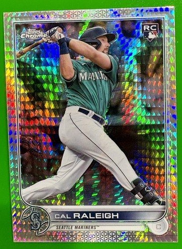 2022 Topps Chrome Sonic Prism Refractor Cal Raleigh #149 Rookie RC | eBay