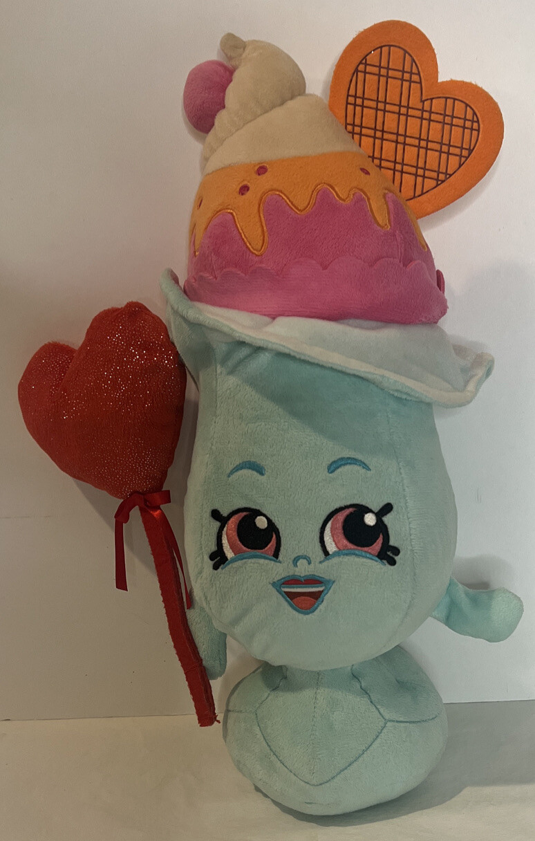 Shopkins Suzie Sundae Stuffed Plush Toy Jumbo 15" Valentine Heart ...