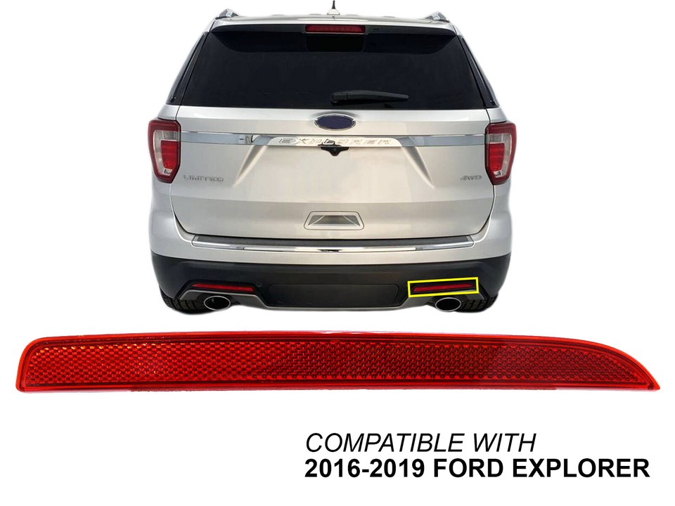 For 2016-2019 Ford Explorer Rear Bumper Reflector Passenger Right Side ...