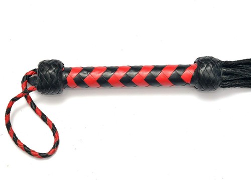 Real Cowhide Leather Floggers Cat-O-Nine Flower Tails Handmade Spanking ...