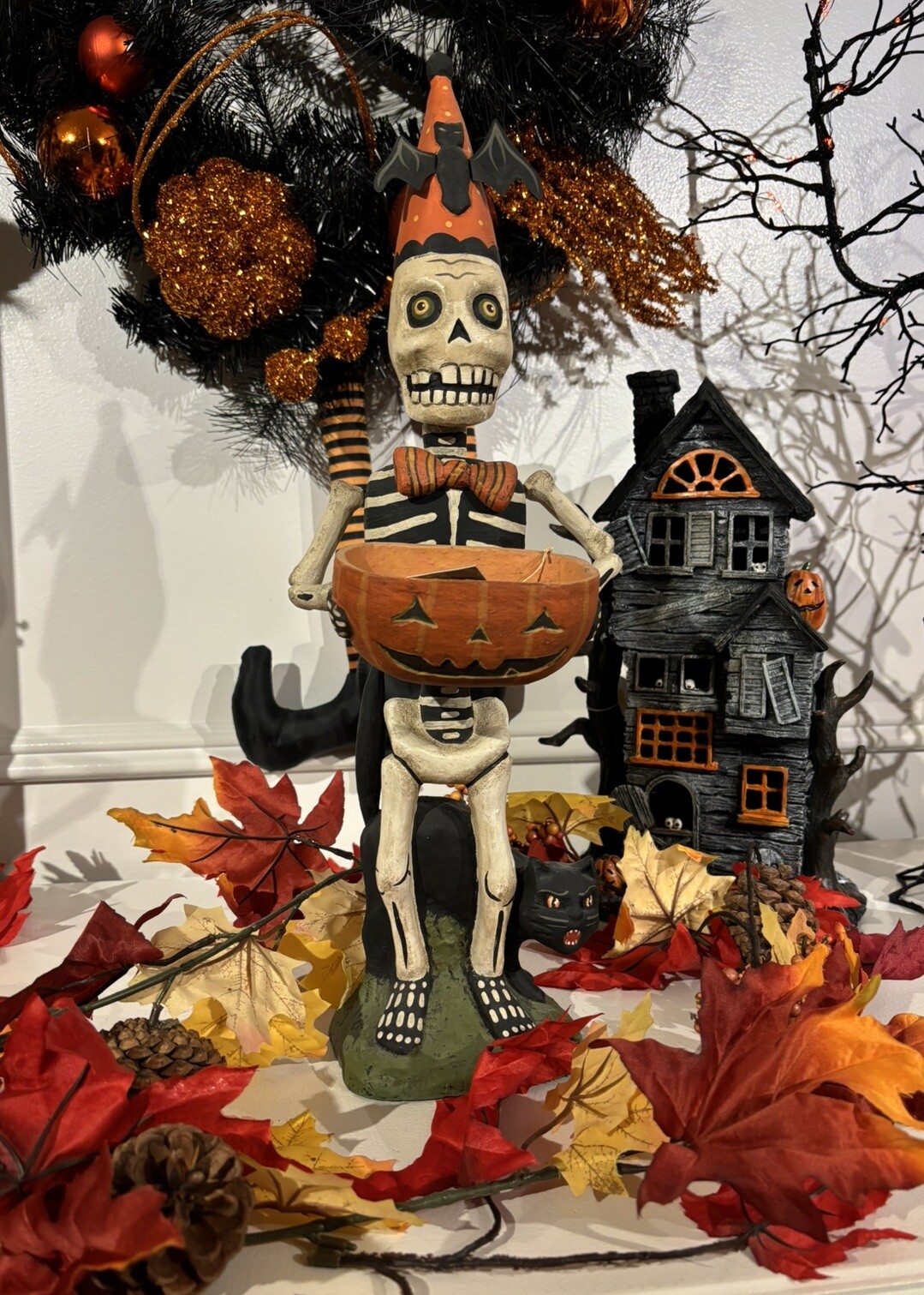 Bethany Lowe Greg Guedel Halloween CANDY CREEP SKELETON RETIRED 2015 ...