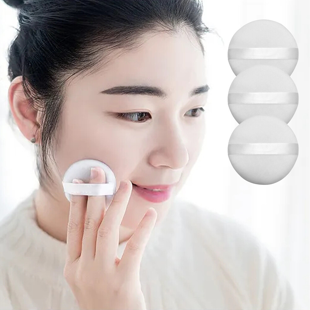 Soft Sponge Cosmetics Round Shape Powder Puff Makeup Tool Practical | eBay