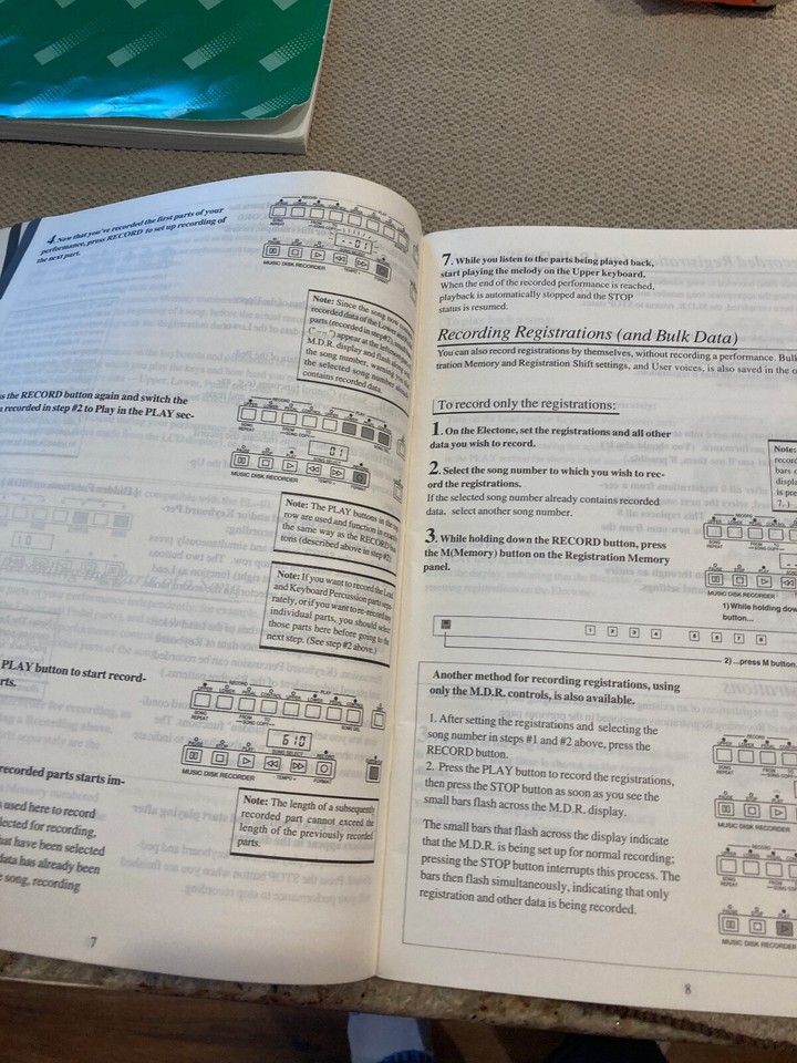 Genuine YAMAHA ELECTONE Organ MDR-10 Yamaha Disk Recorder manual Models ...