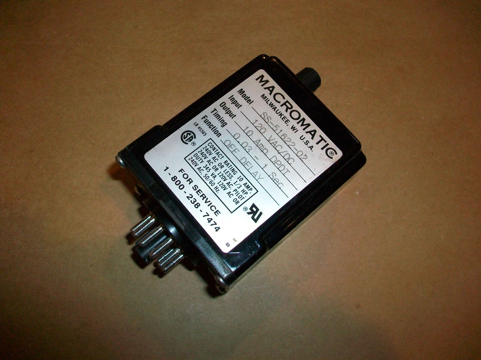 Macromatic Time Delay Relay SS-51622-02 Off Delay for sale online | eBay