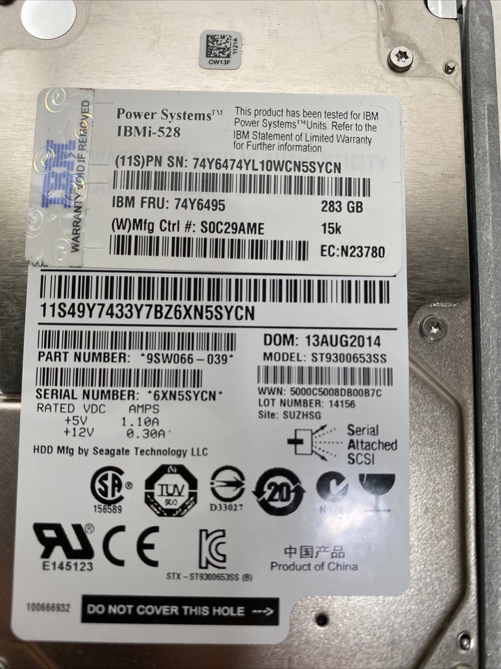 IBM 74Y6495 ST9300653SS | eBay