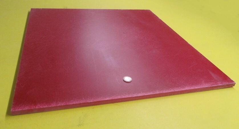 GPO3 Electrical Red Fiberglass Sheet 1/2" Thick x 24.0" Wide x 24.0 ...