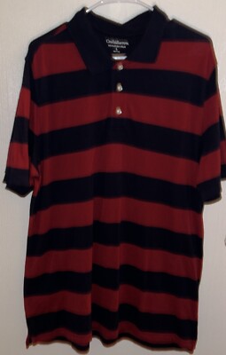 Craft&Barrow Men’s Maroon& Navy Polo | eBay