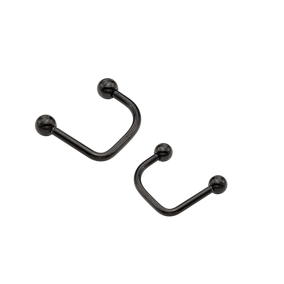 Anodized Titanium 16ga Lippy Loop Labret 4mm ball Pack of 2 | eBay