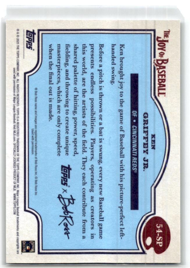 2025 Topps x Bob Ross: The Joy of Baseball #54-SP Ken Griffey Jr. | eBay