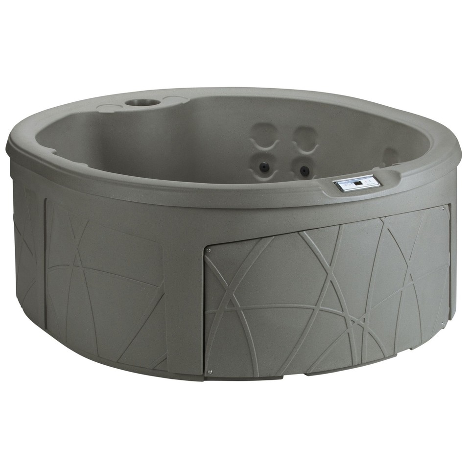 LifeSmart Key Largo Hot Tub Spa with 110 Volt Plug and Play and LED ...