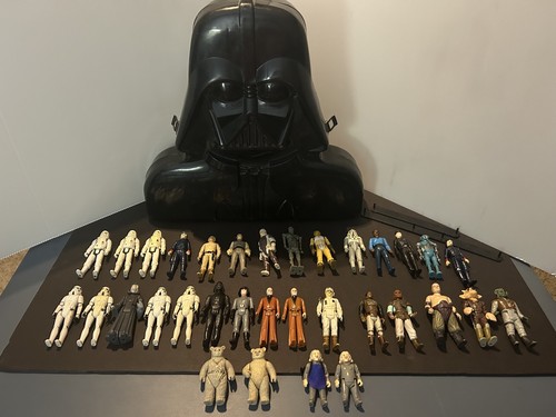 Star Wars Action Figures Lot of 33 Original Kenner w/ Display Case VTG ...
