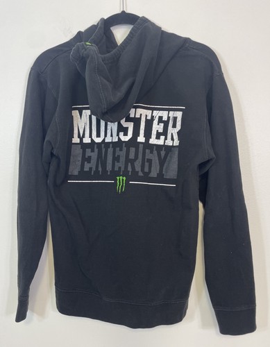 Monster Energy Drink Full Zip Hoodie Sweatshirt Black Size Small | eBay