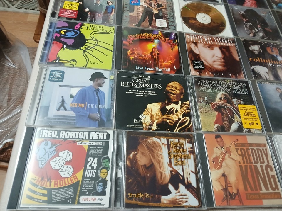Blues cd lot/32 Keb Mo,SRV,J Geils,KWS,Clapton,Rev Horton Heat,Freddy ...