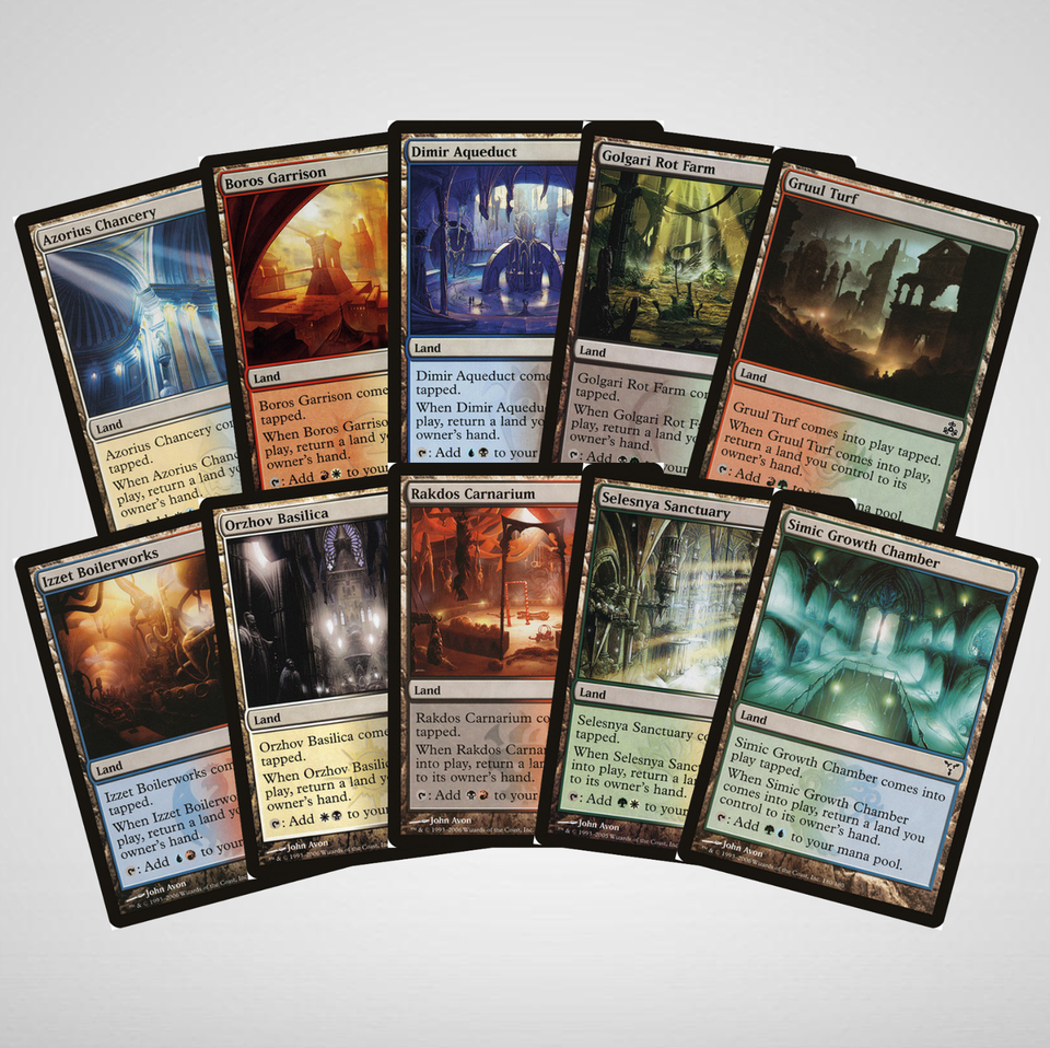 10x BOUNCE Dual Lands Full Set of 2-Color MTG Magic the Gathering | eBay