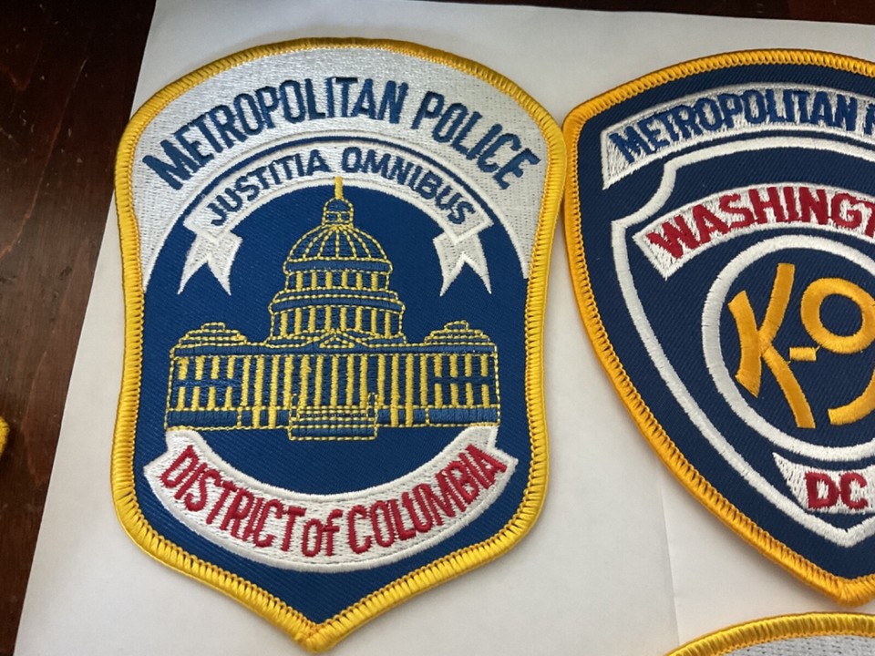 Metropolitan Police DC collectable patches new full size 8 different ...