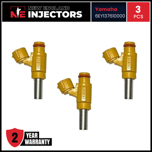 OEM Yamaha 6EY-13761-00-00 Fuel Injector Set of 3 Waverunner VX Deluxe ...