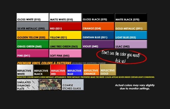 Solid Hash Marks Stripes Set Fender Vinyl Decal Graphics Fits Dodge RAM ...