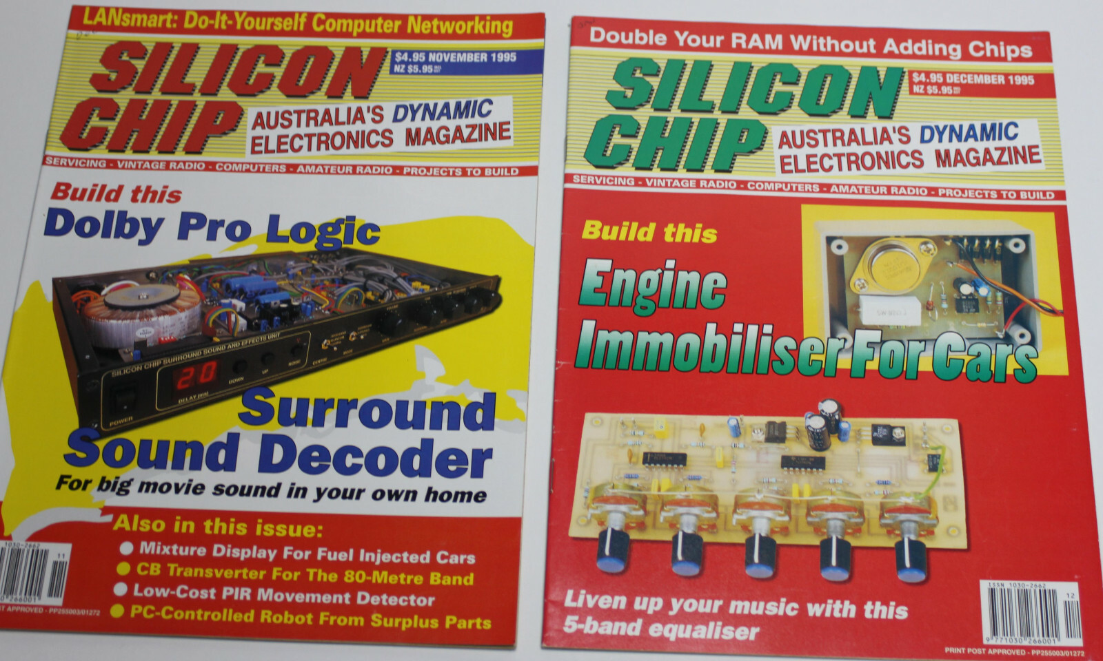 Silicon Chip Electronics Magazines (January to December 1995 - 12 ...