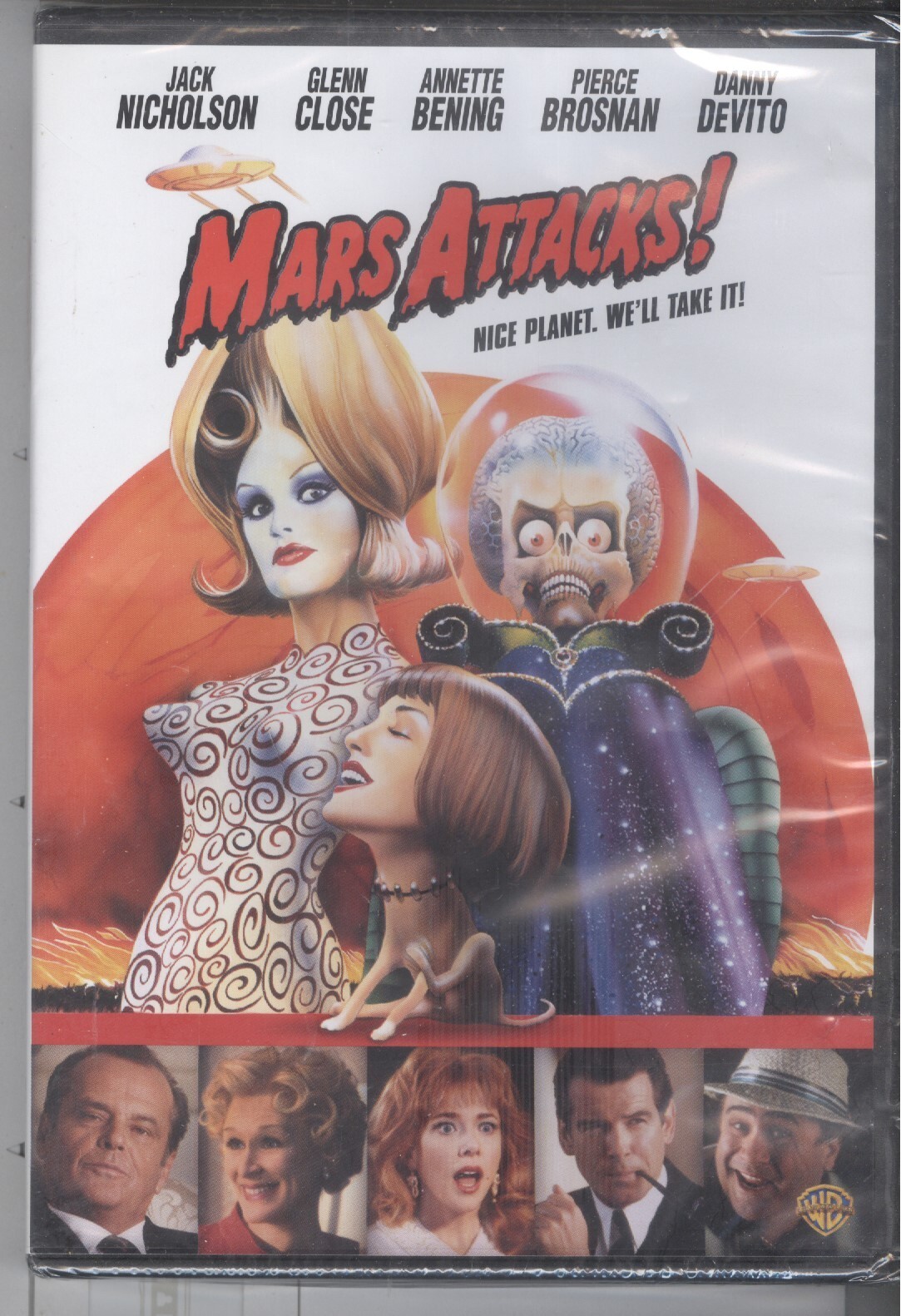 Mars Attacks (1996 NEW FS WS DVD) Jack Nicholson Michael J. Fox Fantasy ...