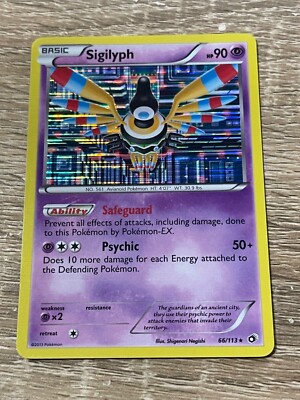 Pokémon TCG Sigilyph Legendary Treasures 66/113 Holo Holo Rare | eBay