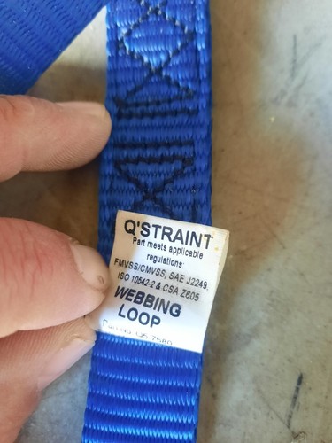 1 - QSTRAINT 14" WEBBING LOOP Auto Tie Down Q5-7580 Wheelchair Strap | eBay