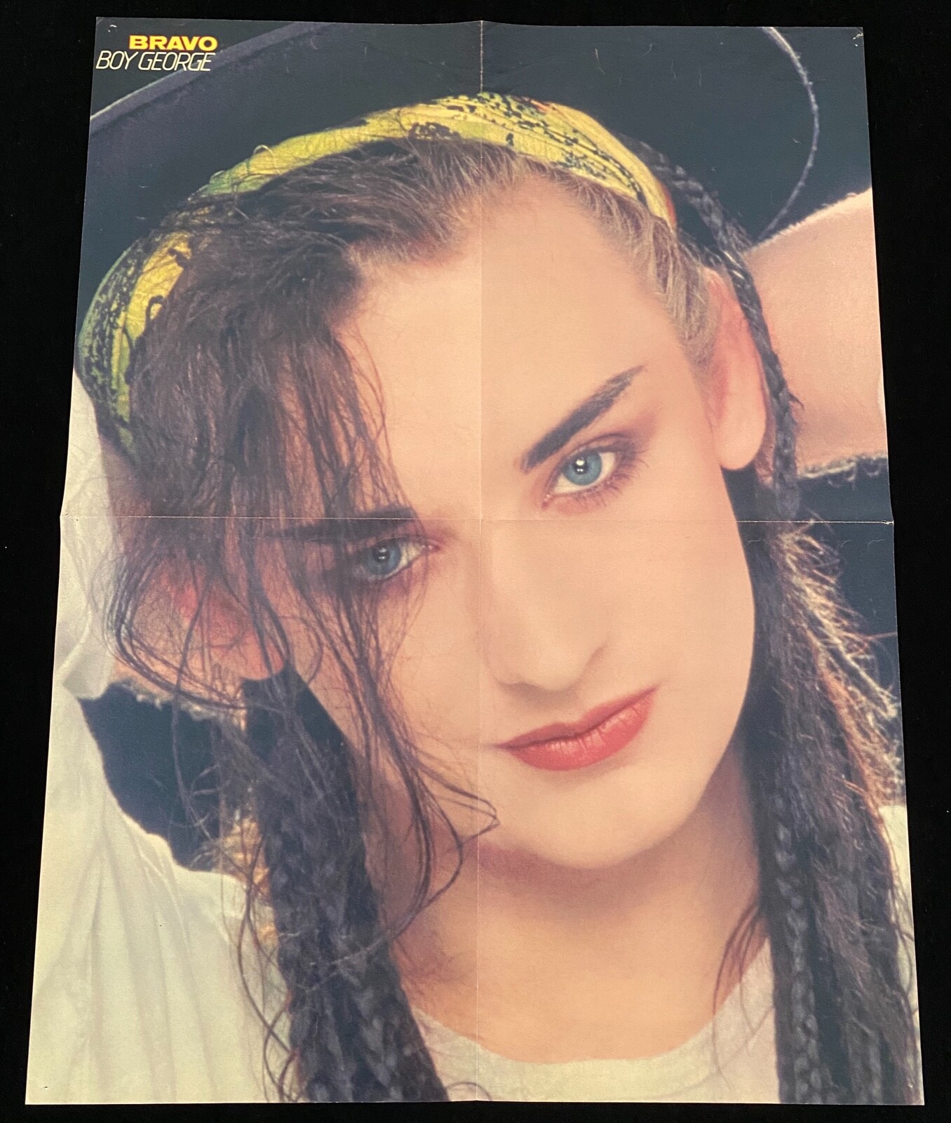 BOY GEORGE 1982 RARE ORIGINAL VINTAGE POSTER TAKEN FROM BRAVO GERMAN ...