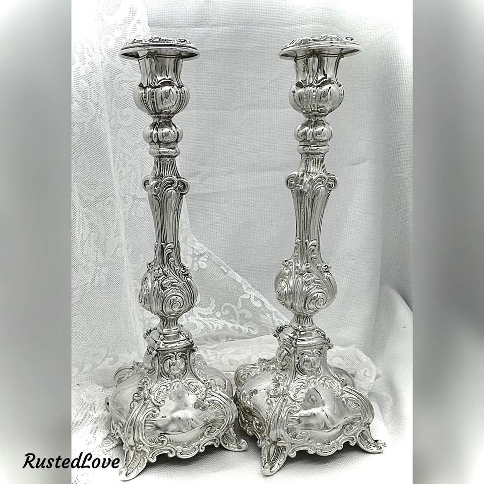 Hazorfim Sterling Candlesticks Ben Yehuda XL Legacy Heirloom Collection ...