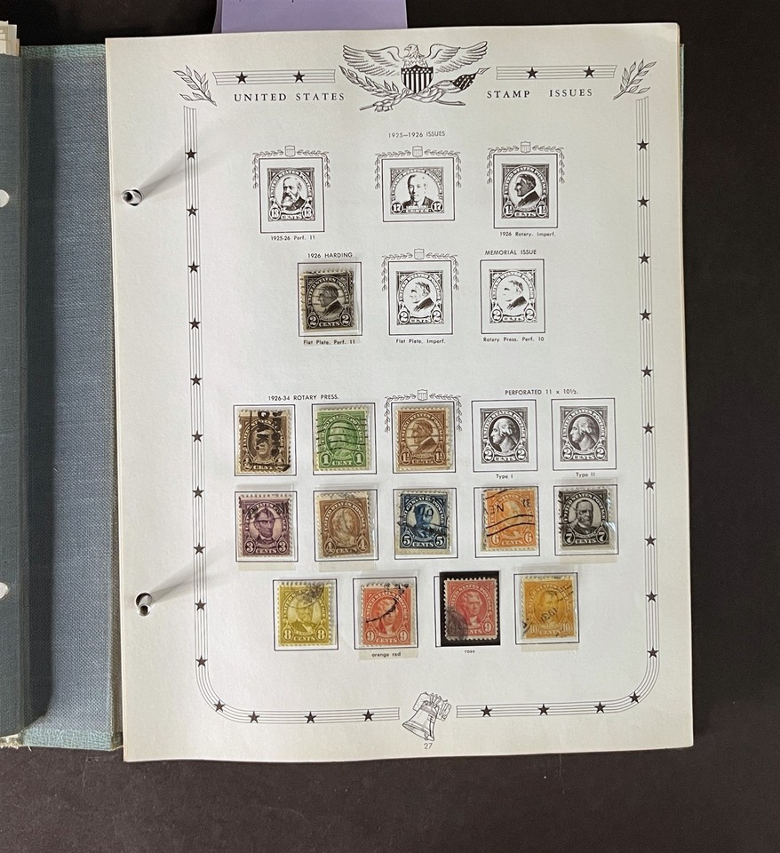 US Mint & Used Stamp Collection in a Capitol Album Baby Zep Farleys ...